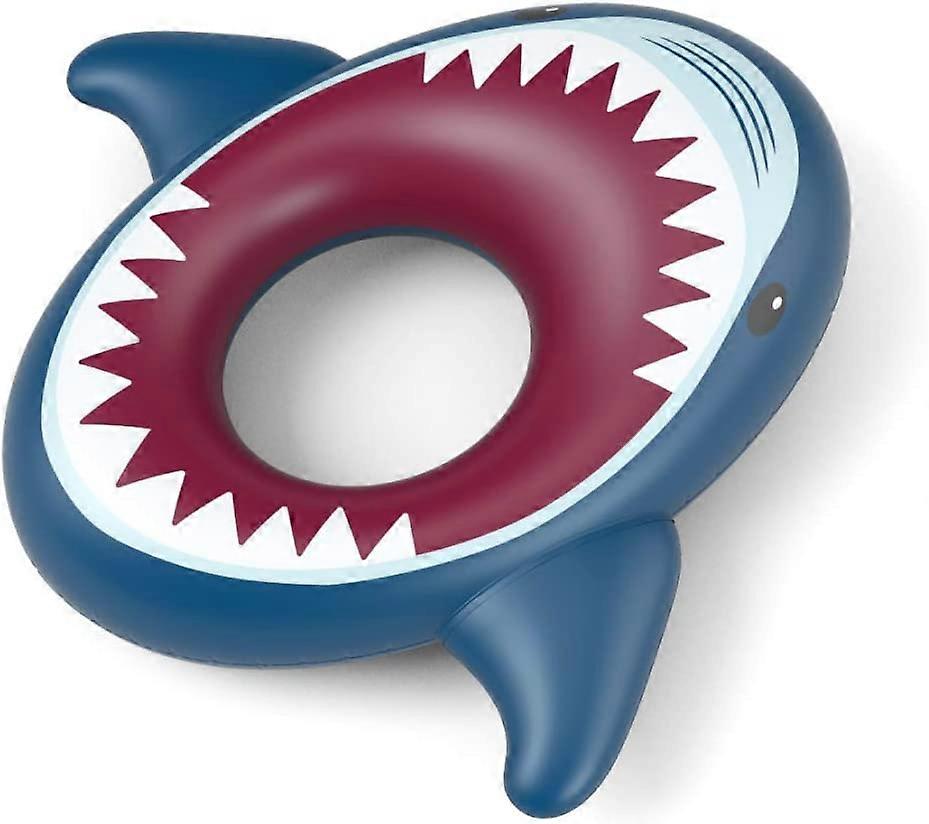 Inflatable Shark Pool Float Shark Floaties Water Fun Summer Beach ...