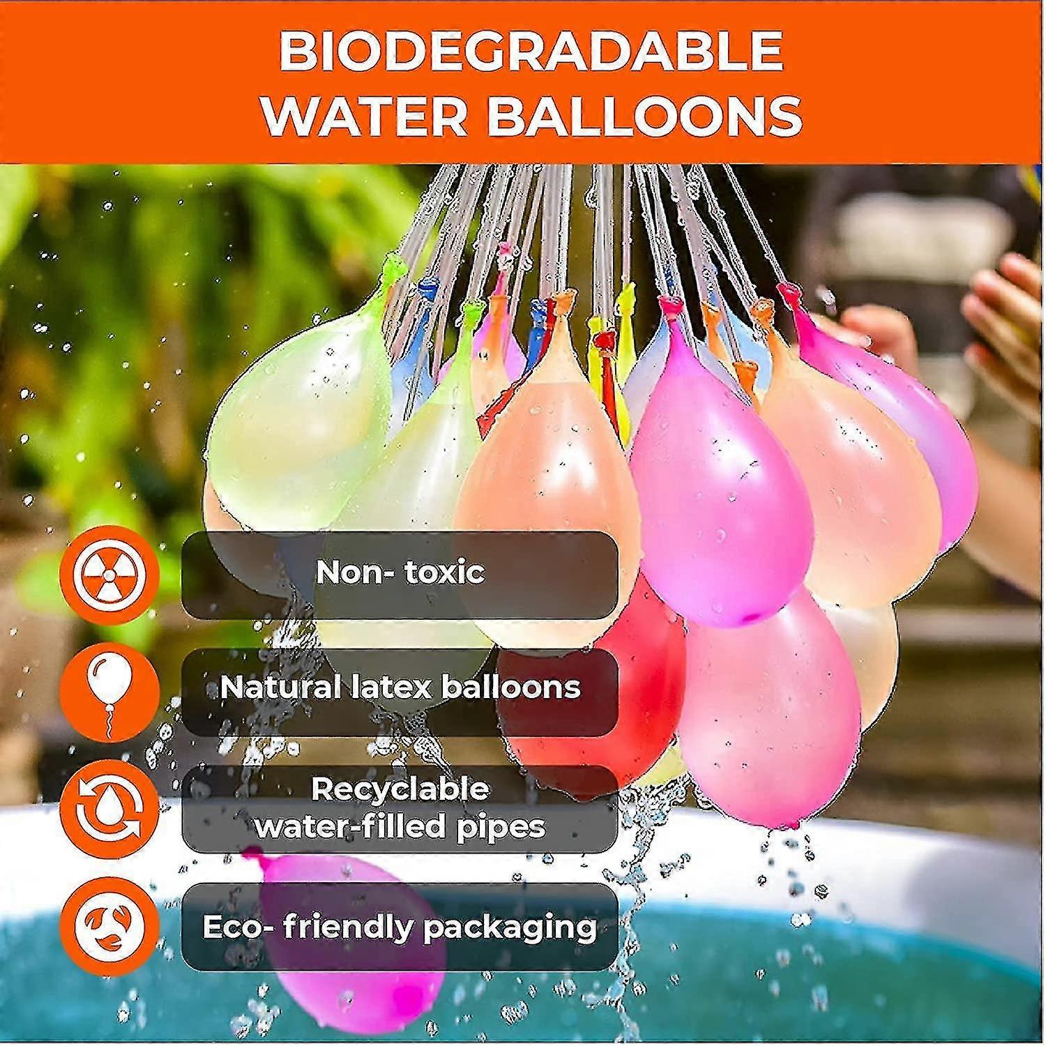 555 Latex Water Balloons - Water Balloons - Self-Filling Water Balloons ...