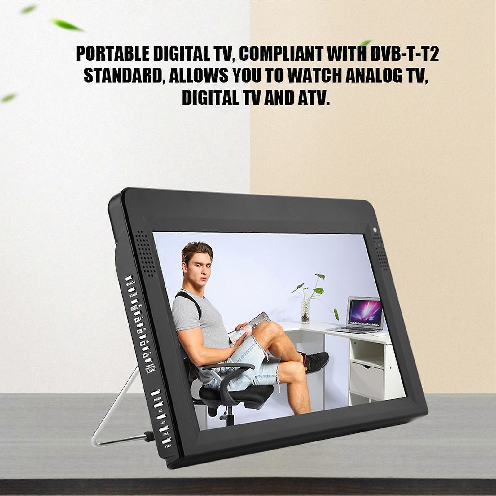LEADSTAR Portable 12" 1080P DVB TFT LED HD Digital Analog Color TV ...