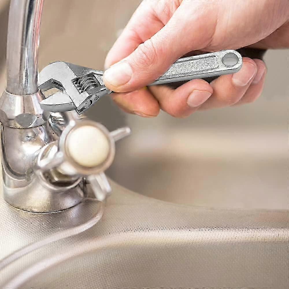 Adjustable Wrench 4" Length 100 Mm Mini Adjustable Wrench In Silver ...