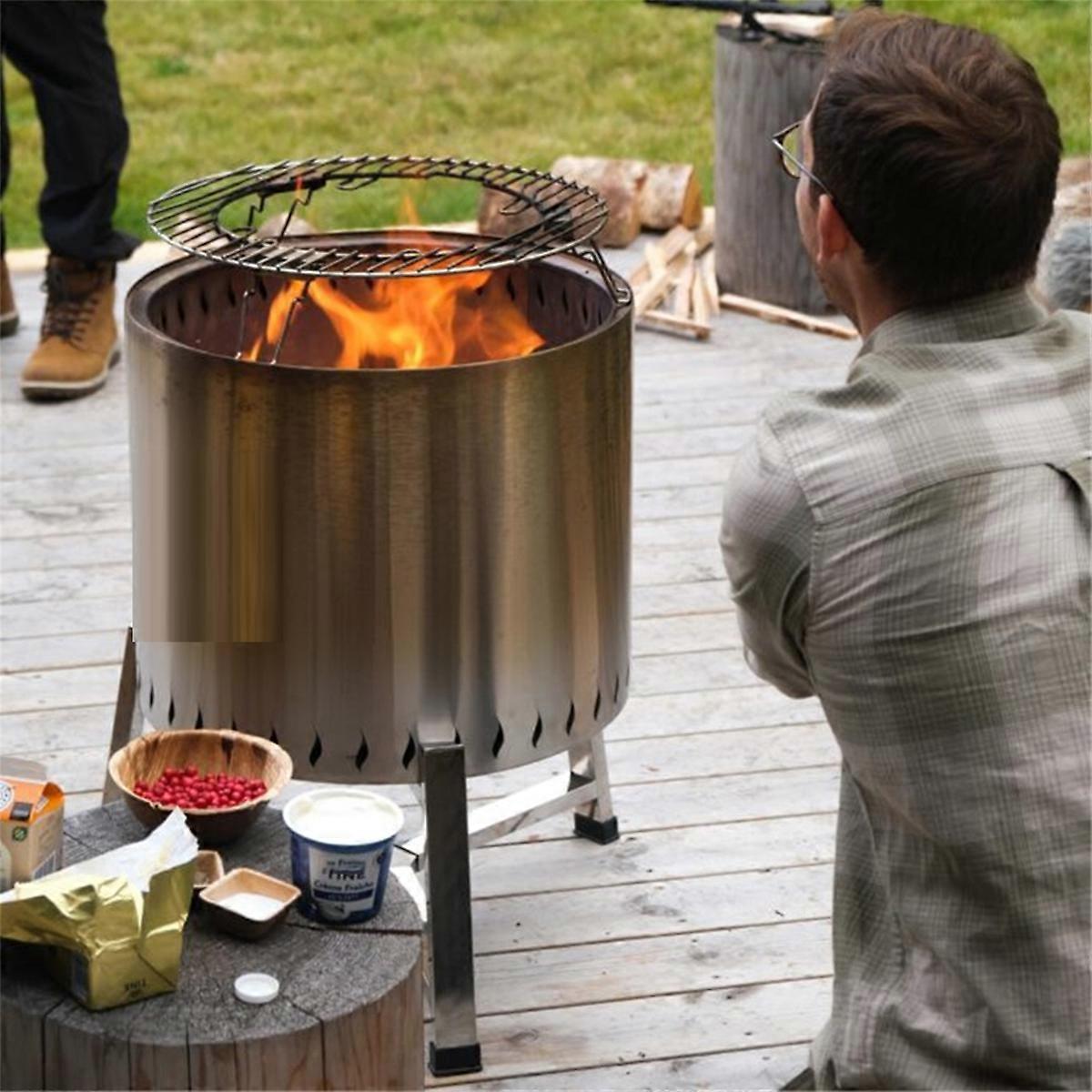 Fire Pit Stand for Bonfire 19.5inch, Fire Pit Accessories for Bonfire ...