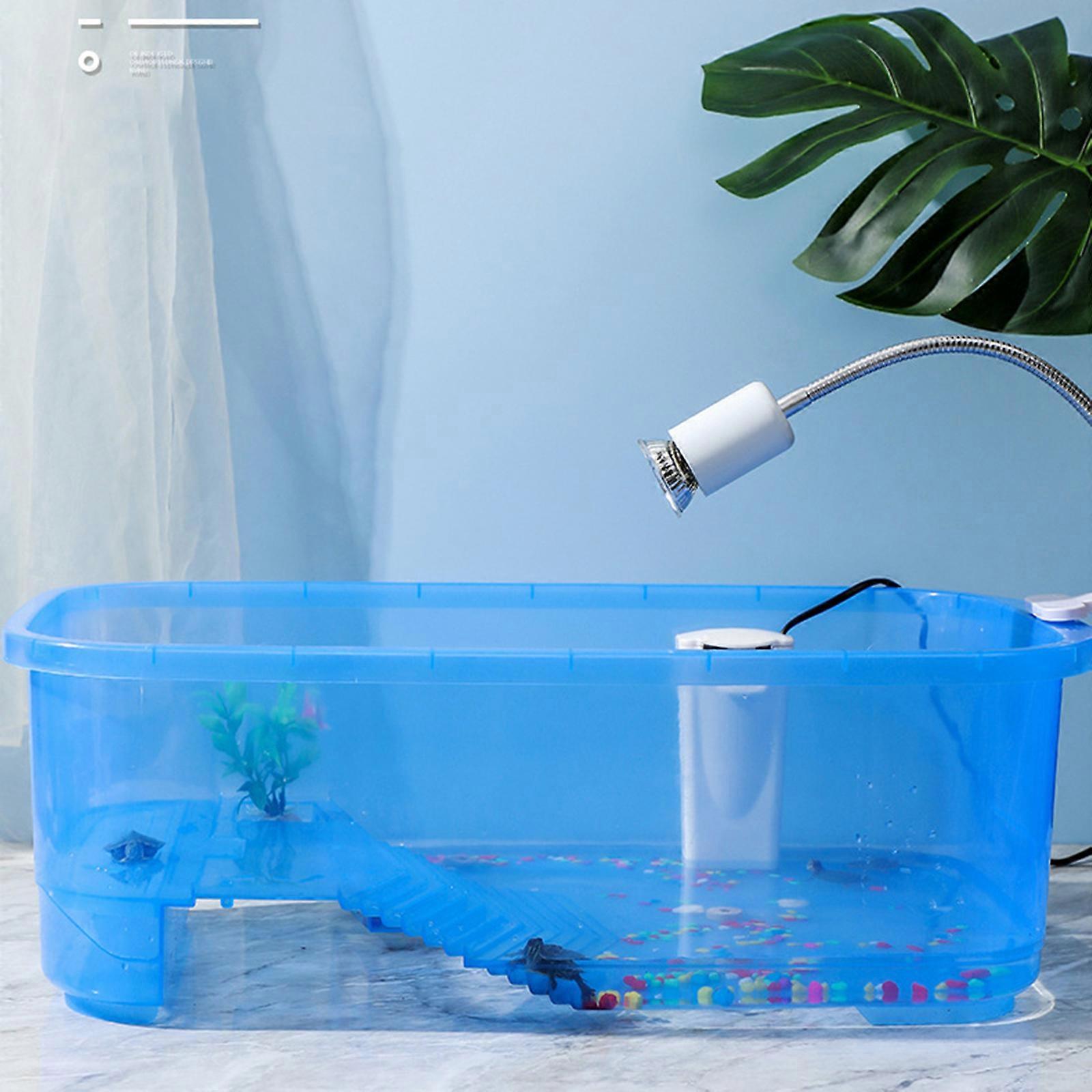 Turtle Aquarium Tank with Platform Habitat for Terrapins Turtle ...