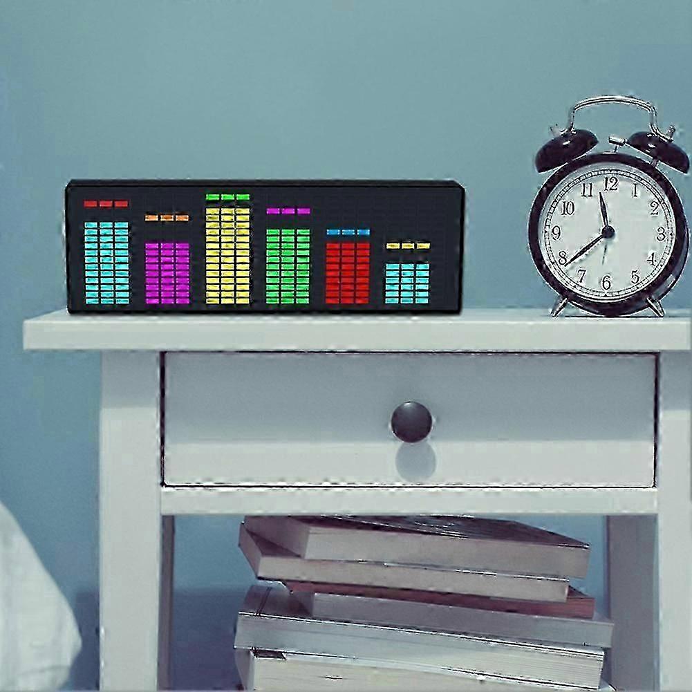 LED Music Spectrum Rhythm Lights Voice Sensor 1624 RGB Atmosphere Level ...