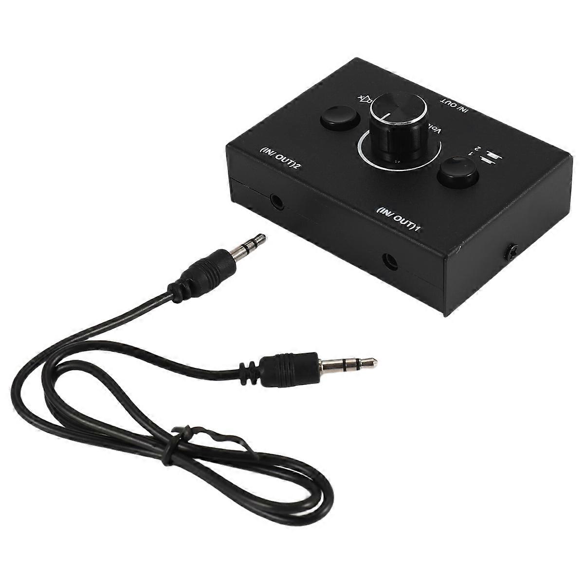 3.5mm Audio Switcher, 2 Input 1 Output/1 Input 2 Output Audio Splitter ...