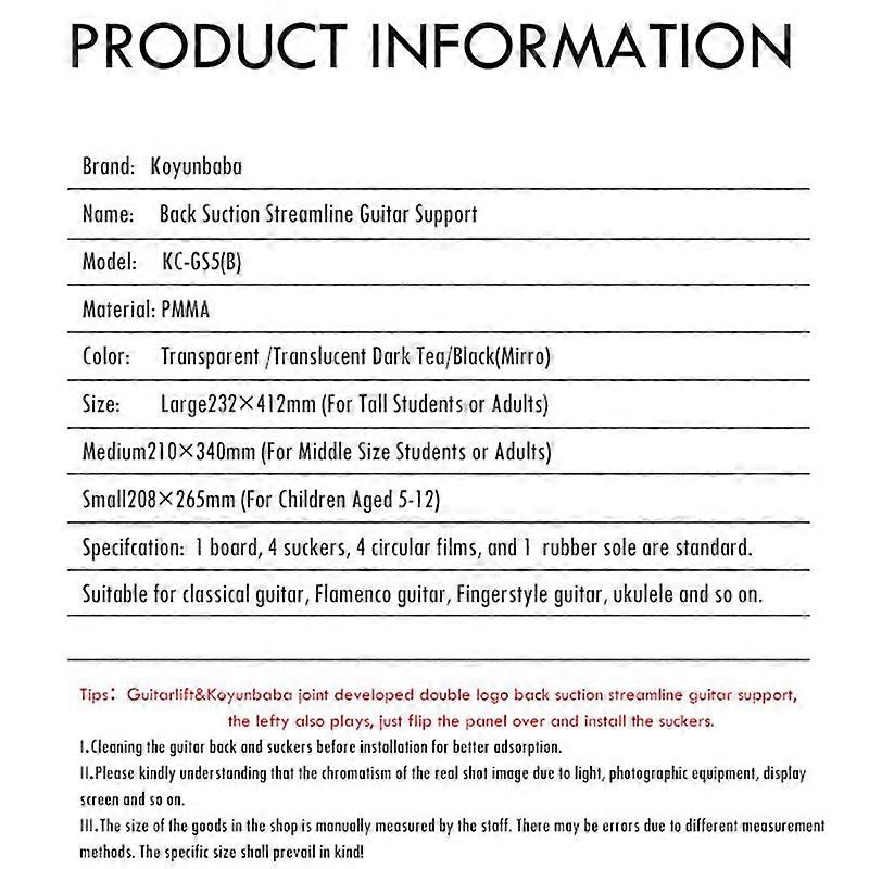 Guitar Neck Rest Back Suction Guitar Transparent | Fruugo UK