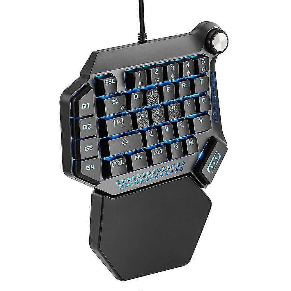Mini One-Handed Mechanical Gaming Keyboard K50 RGB Backlit Portable ...