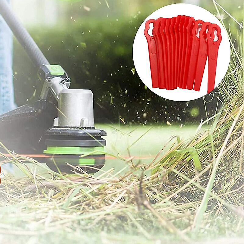 Red Plastic Grass Trimmer,60pcs Cutter Blades,Plastic Cutter Blades ...