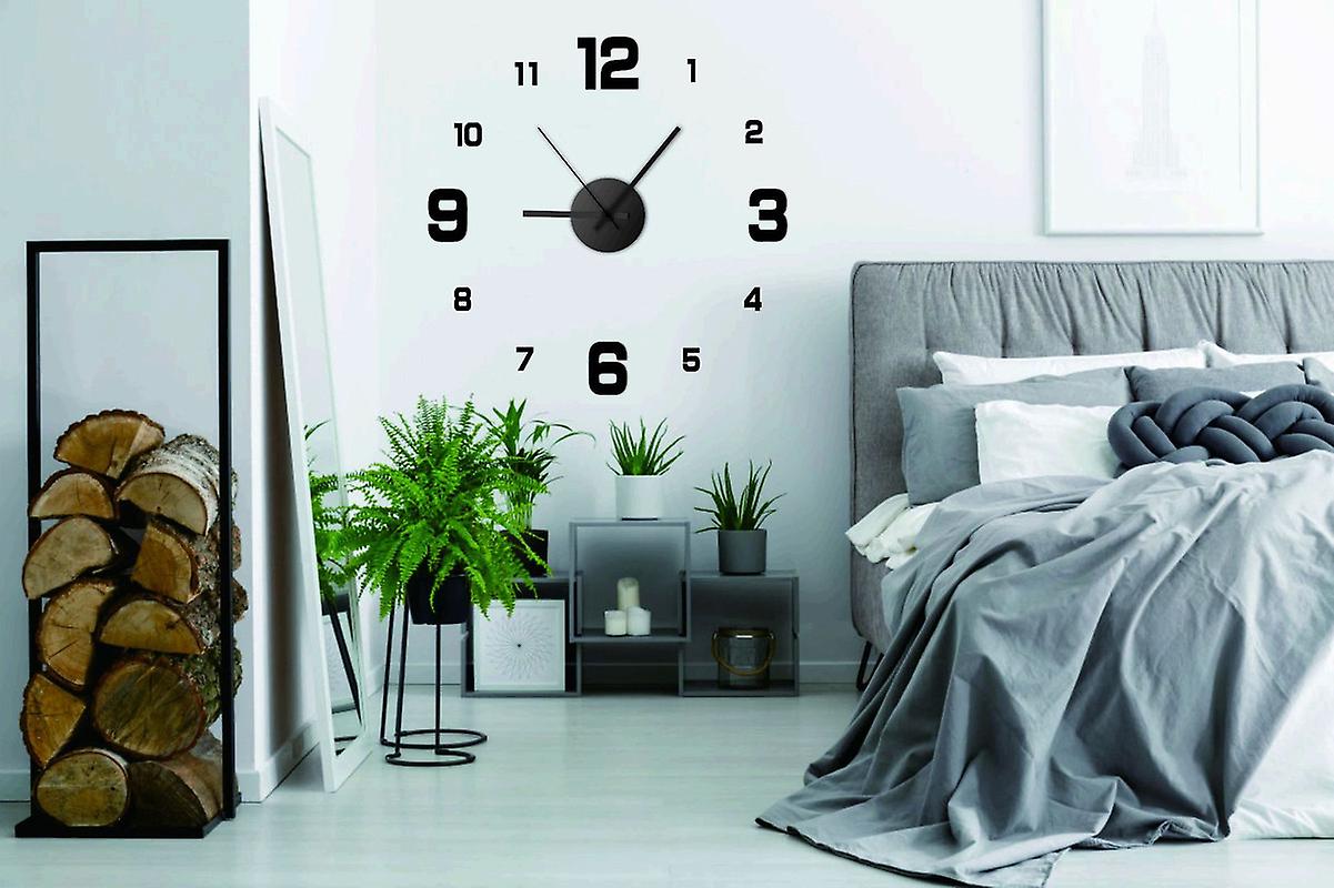 3d Large Frameless Diy Wall Clock,modern Decor Family Quote Wall ...