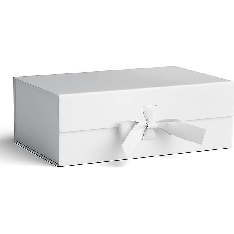 Magnetic gift box, white large gift box with lid, wedding paper gift ...