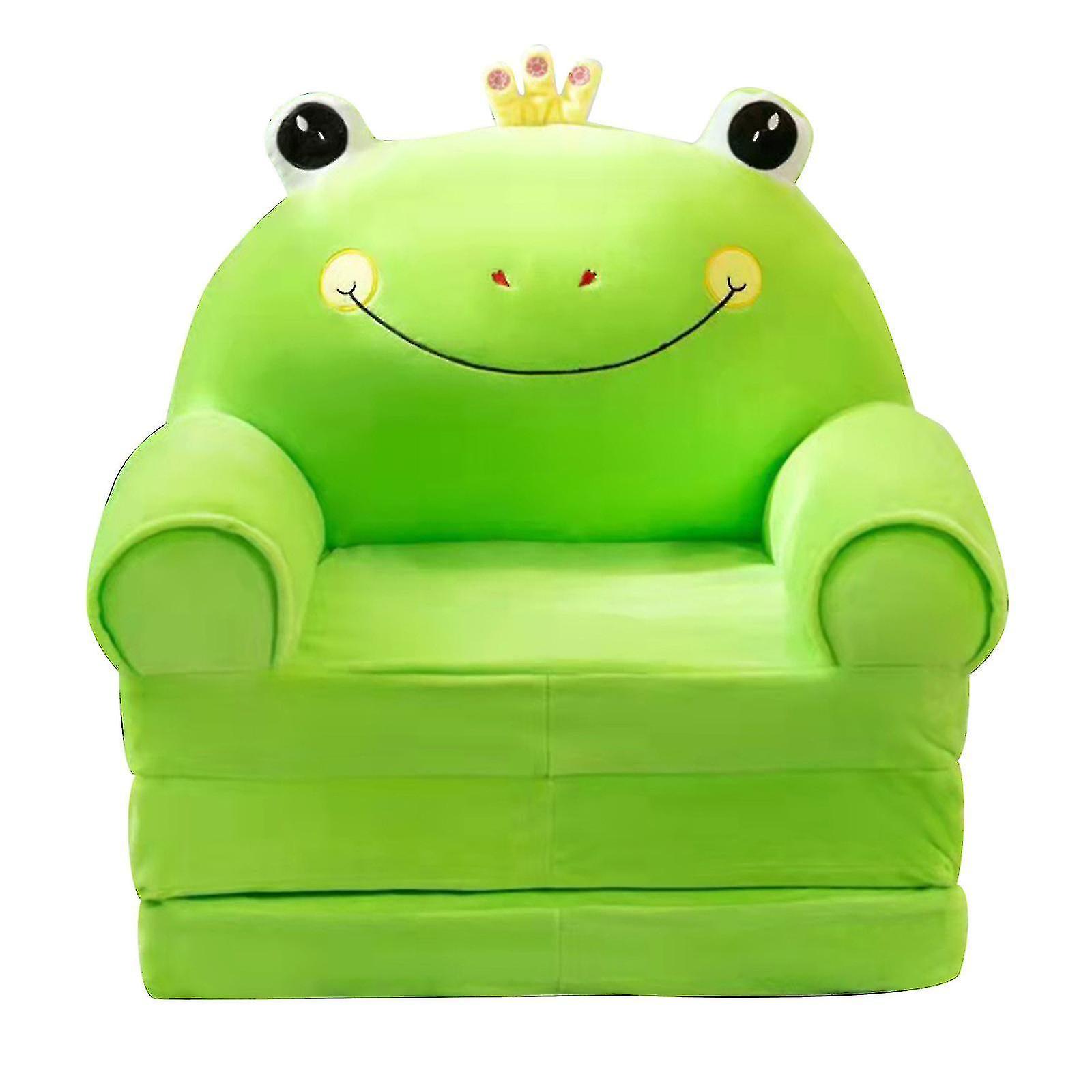 Plush Foldable Kids Sofa Backrest Armchair 2 In 1 Office Chair Posture ...