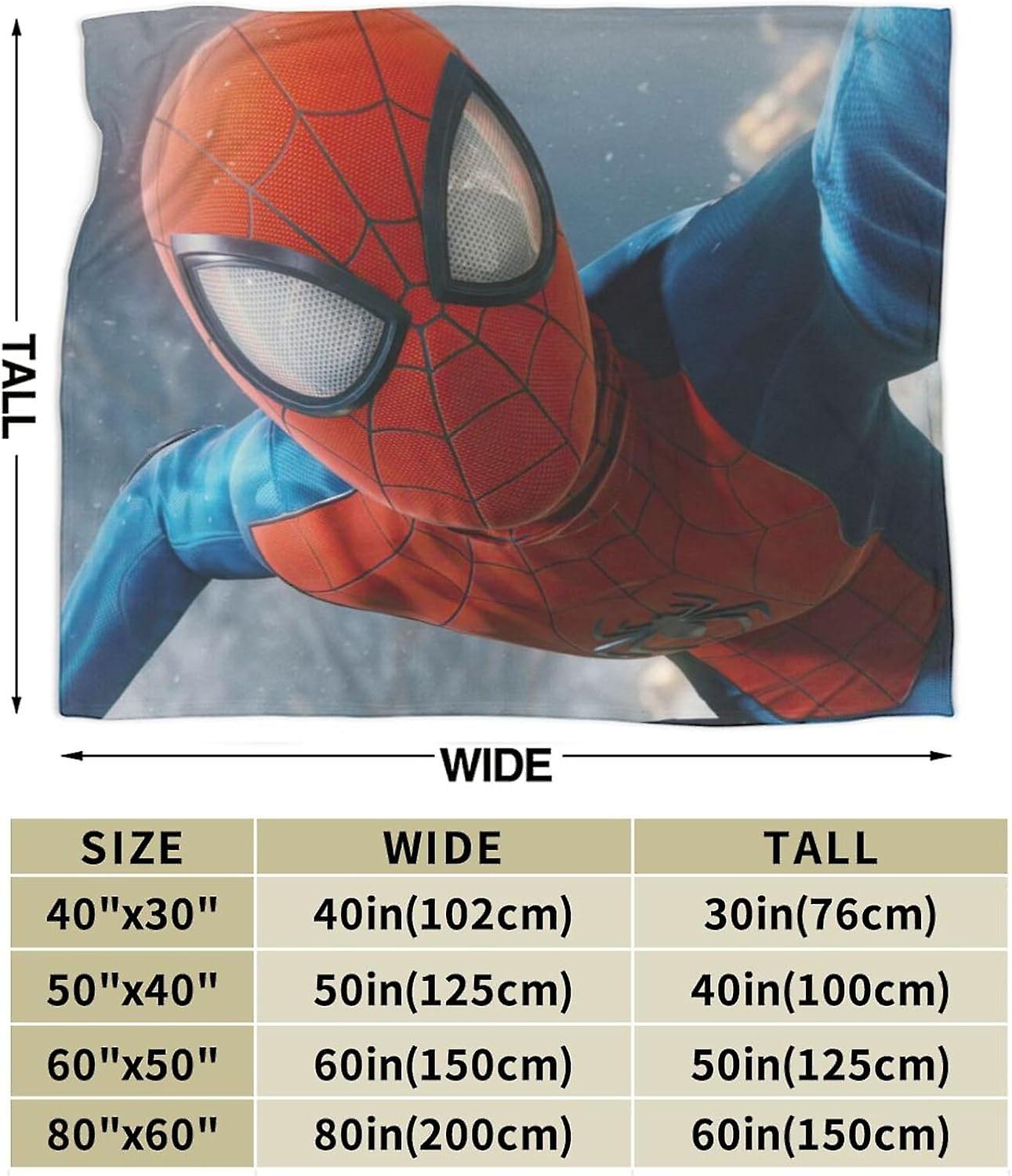 Söt Spindel Tecknad Man Tecknad Familj Tecknad Kasta Filt Mjuk Lätt ...