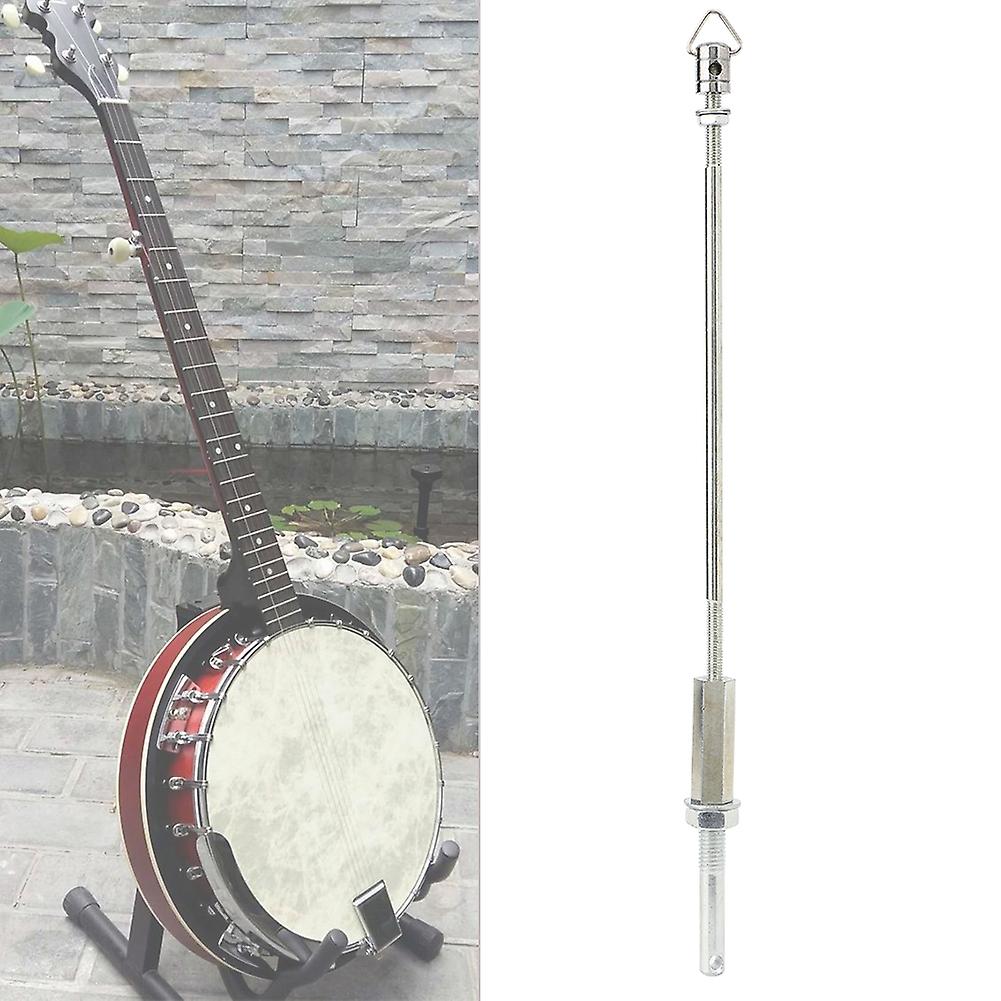 Banjo Pole Upright Silver Adjustable Portable Stand Musical Instrument ...