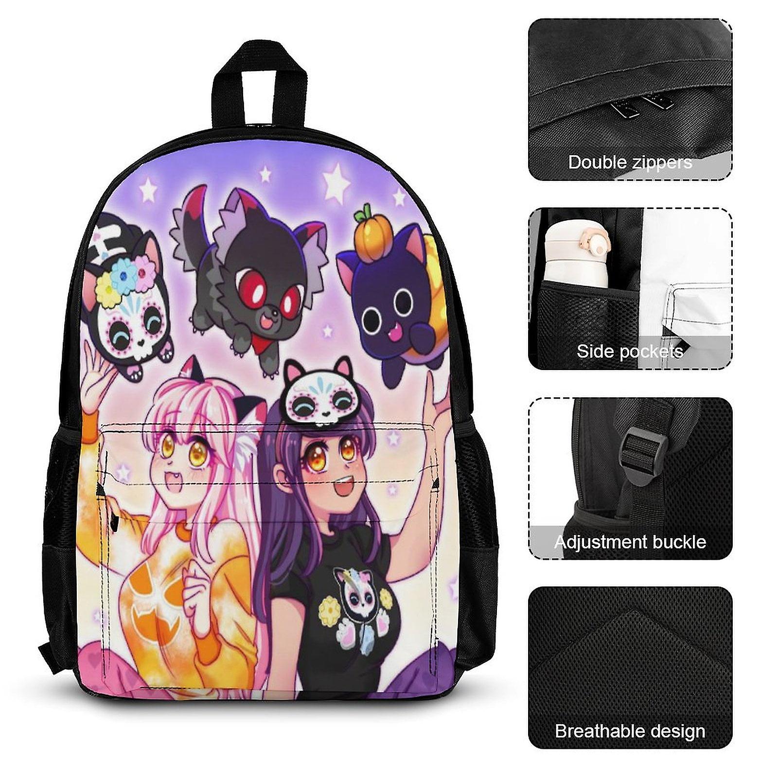 Aphmau Backpack 3 Piece Set Laptop Backpack with Pencil Case Lunch Bag ...