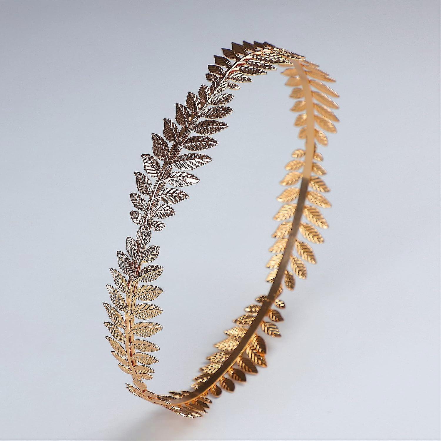 Roman Emperor Crown Laurel Wreath Gold Foil Headband Costume Party ...