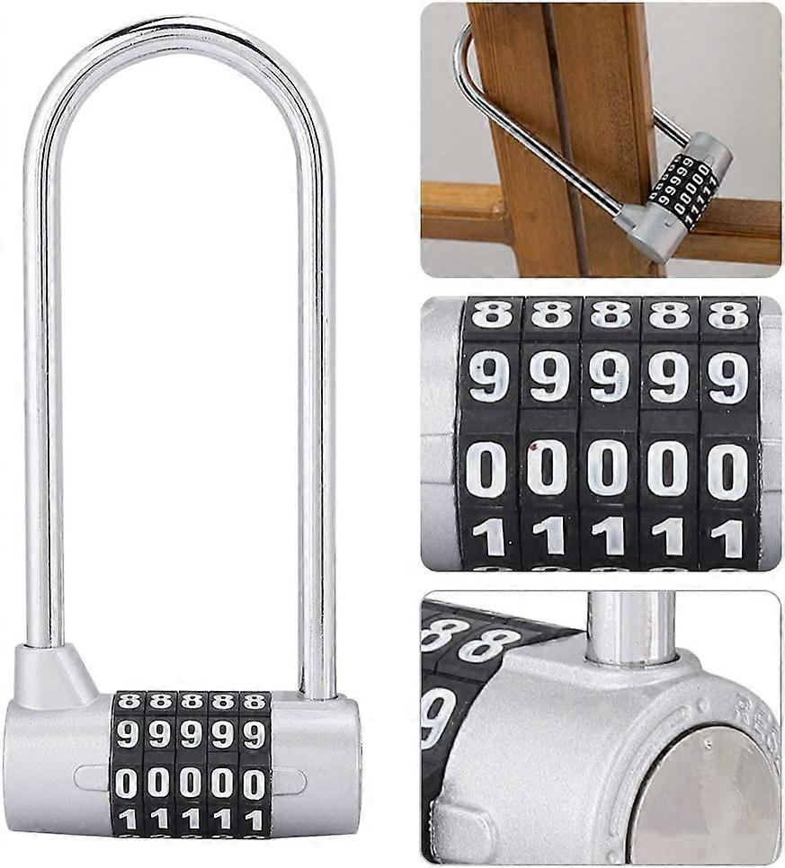 U Shaped Security Code Combination Zinc Alloy Padlock U Shaped ...