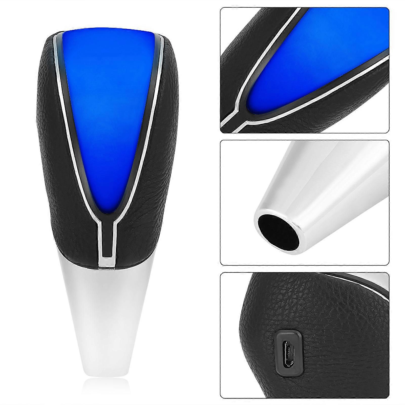 Car Shift Gear Knob Touch Motion Activated Blue LED Light Shift Lever ...