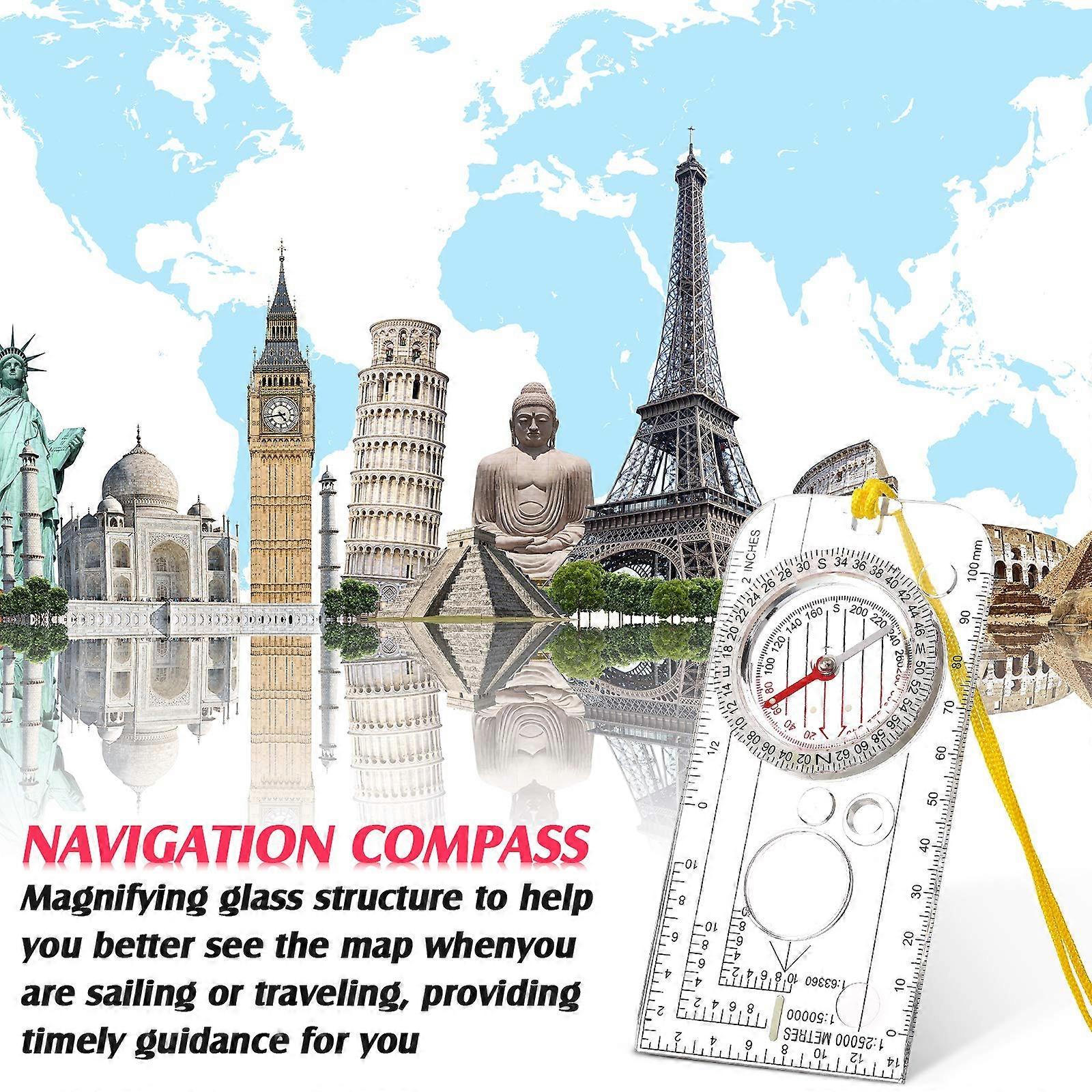 2024 New Navigation Compass Boy Scout Compass Orienteering Compass ...