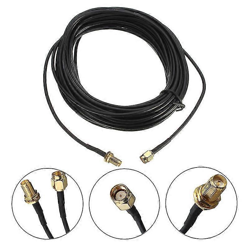 1/3/6/9/20m RP-SMA Extension Cable RG174 Feeder Net Work Card Wifi ...