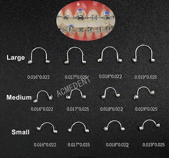 50 Pieces Goodman Dental Orthodontic Torquing Torque Rectangular Spring ...