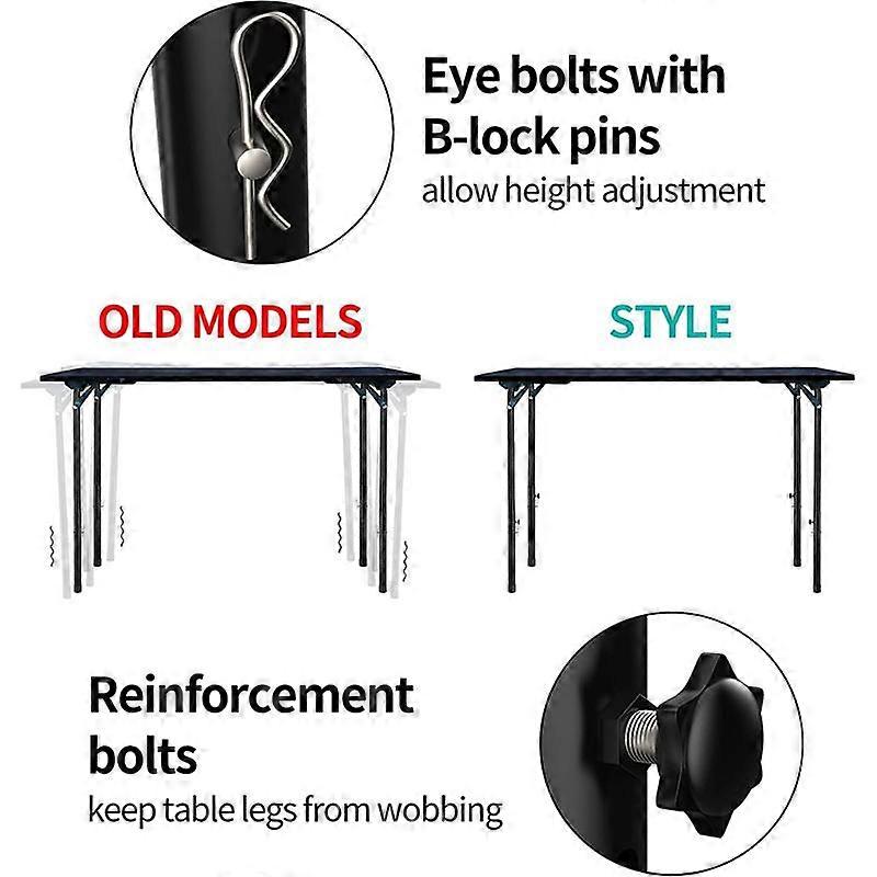 Table Leg Extenders for Folding Tables Straight/Bent Leg, Leg ...