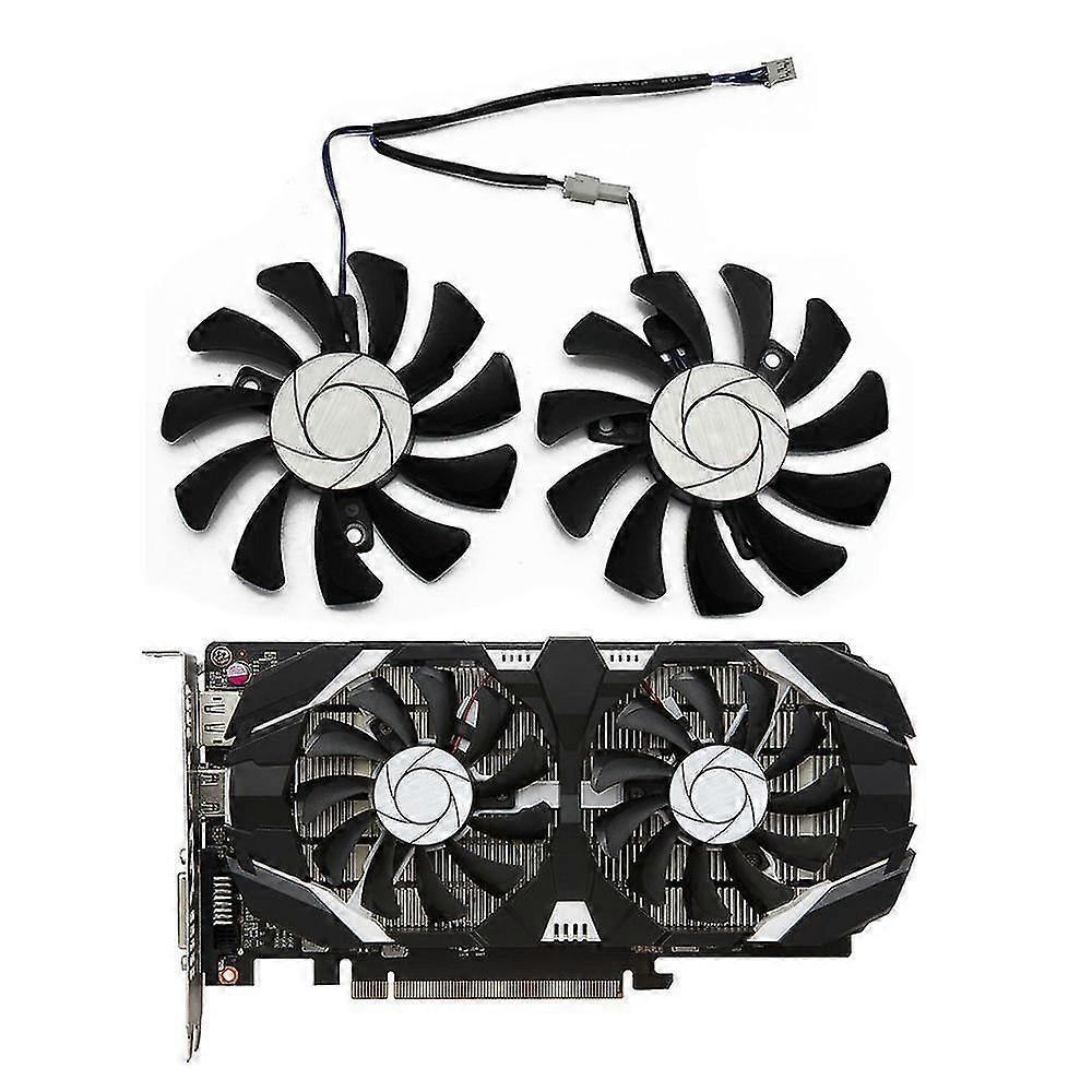 75mm 2pin Gtx1050ti Gpu Cooler Dual Fan For Geforce Gtx 1050ti Gtx-1050 ...