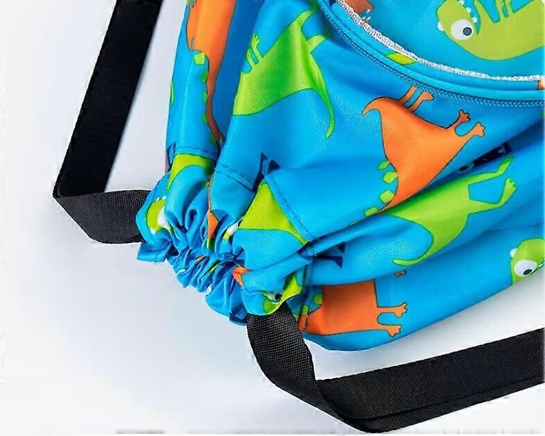 Drawstring Backpack Bag Waterproof Beach Pack With Shoe Compartment Kid ...