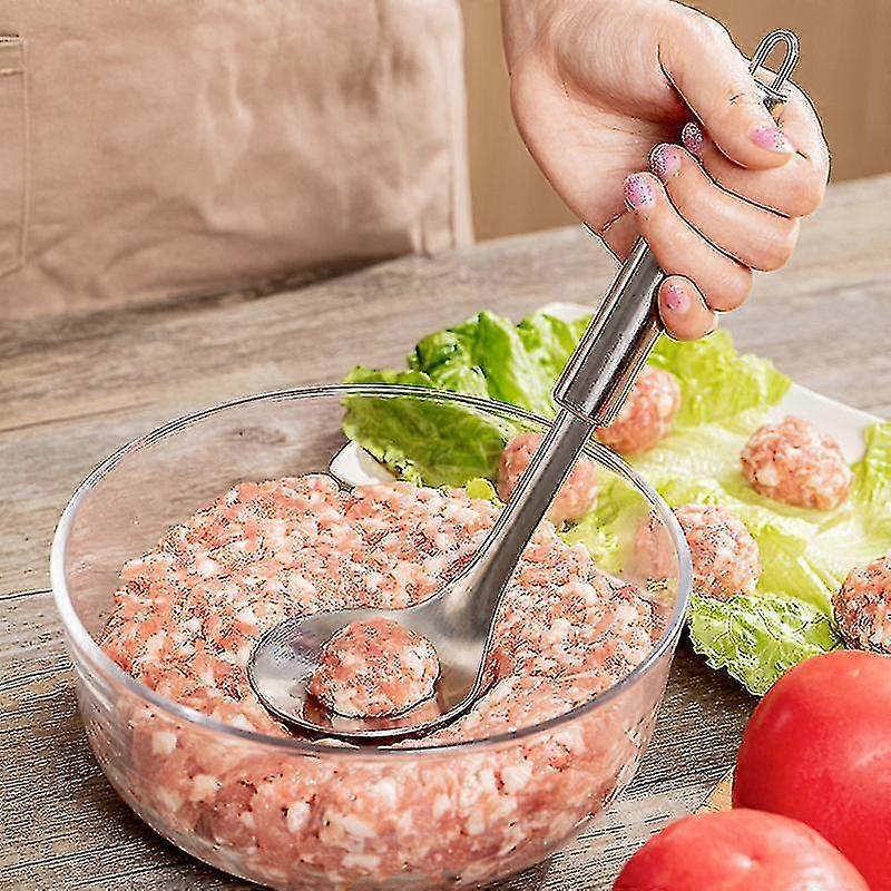Stainless Steel Meatball Making Tool Creative Semi-automatic Pill Press ...
