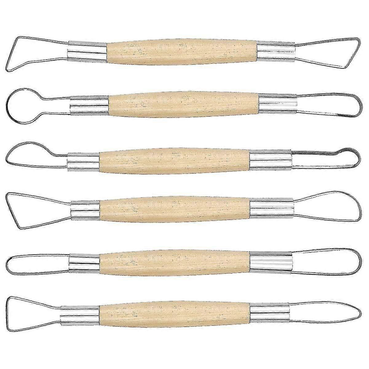 6 Pcs Clay Sculpting Tools Set Pottery Clay Modelling Carving Tool ...