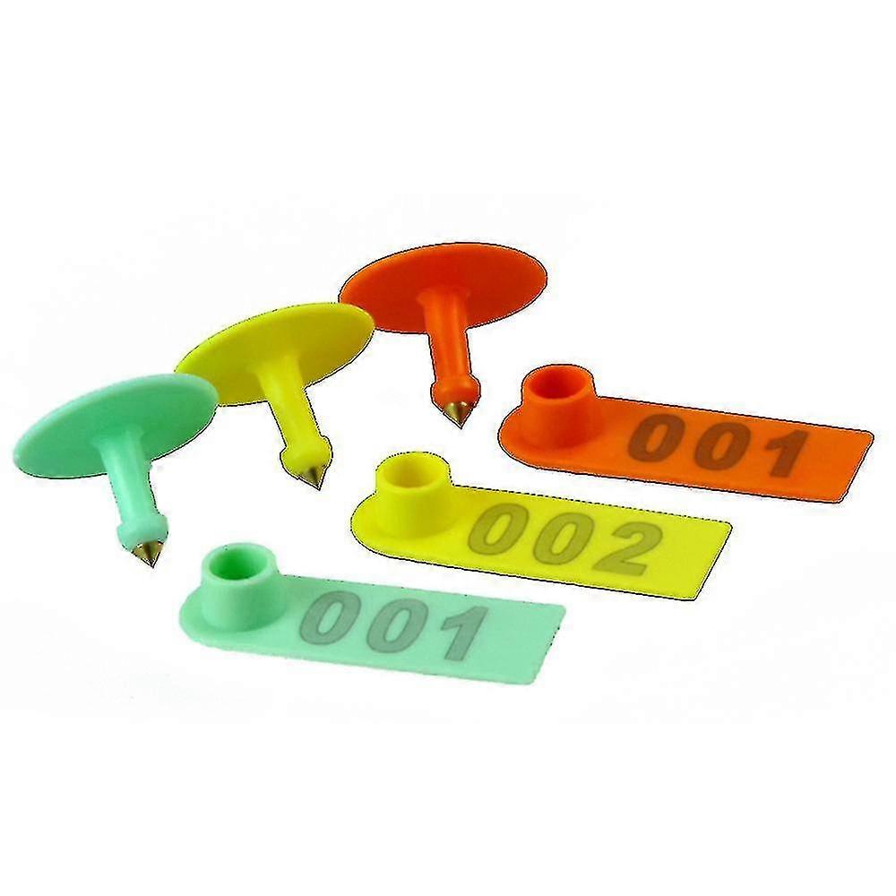100 Pieces Laser Sheep Ear Tag Marker Ear Number Livestock-- | Fruugo UK
