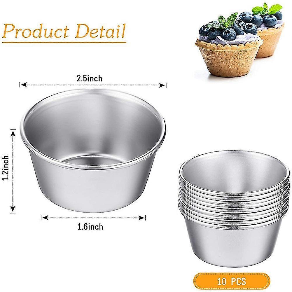 12 Pieces Individual Molds Pudding Molds Cups Mini Chocolate Molten ...