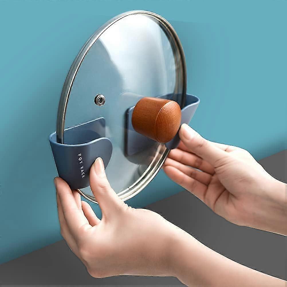 Pack Of 8 Pot Lid Holders, Wall-mounted Holder Set For Pot Lids, Pan ...