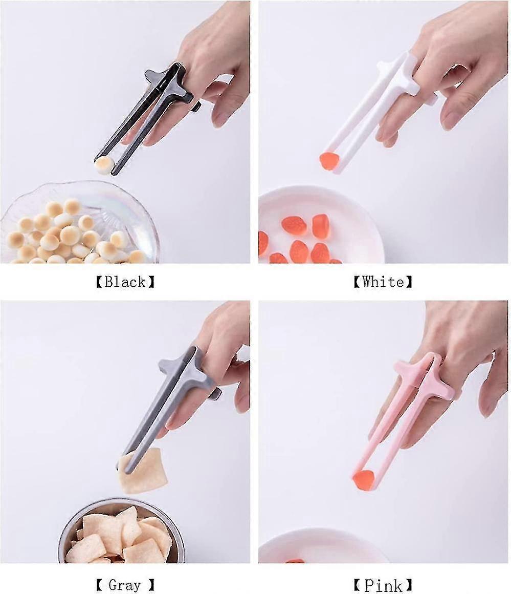 4 Pcs Finger Snack Chopsticks For Gamers,snack Clips Potato Chips ...