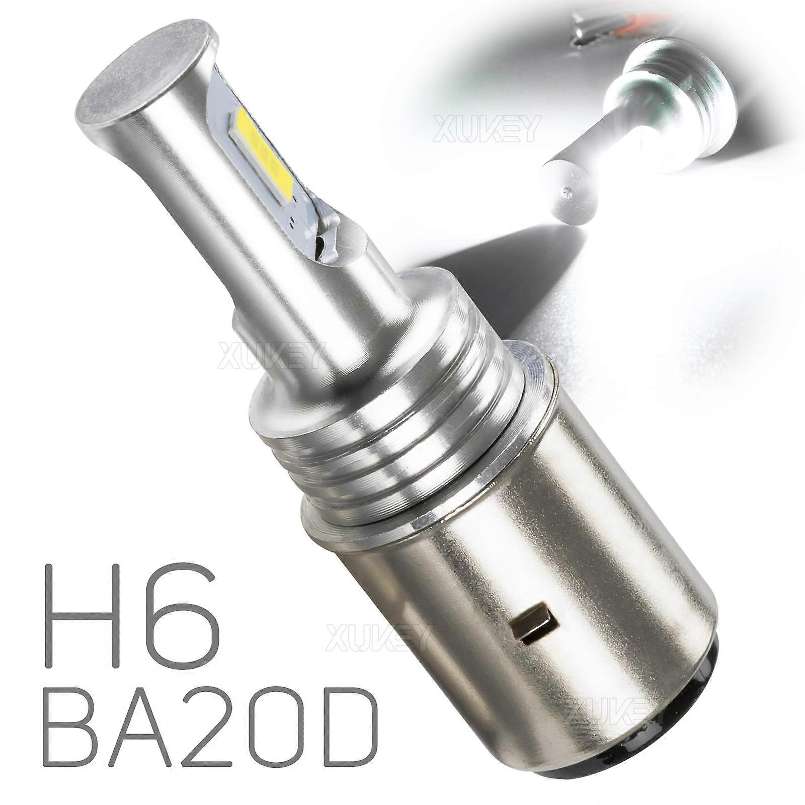 BA20D LED Motorcycle Headlight Vehicle Lighting Bulb DC 12V S2 H6 LED ...
