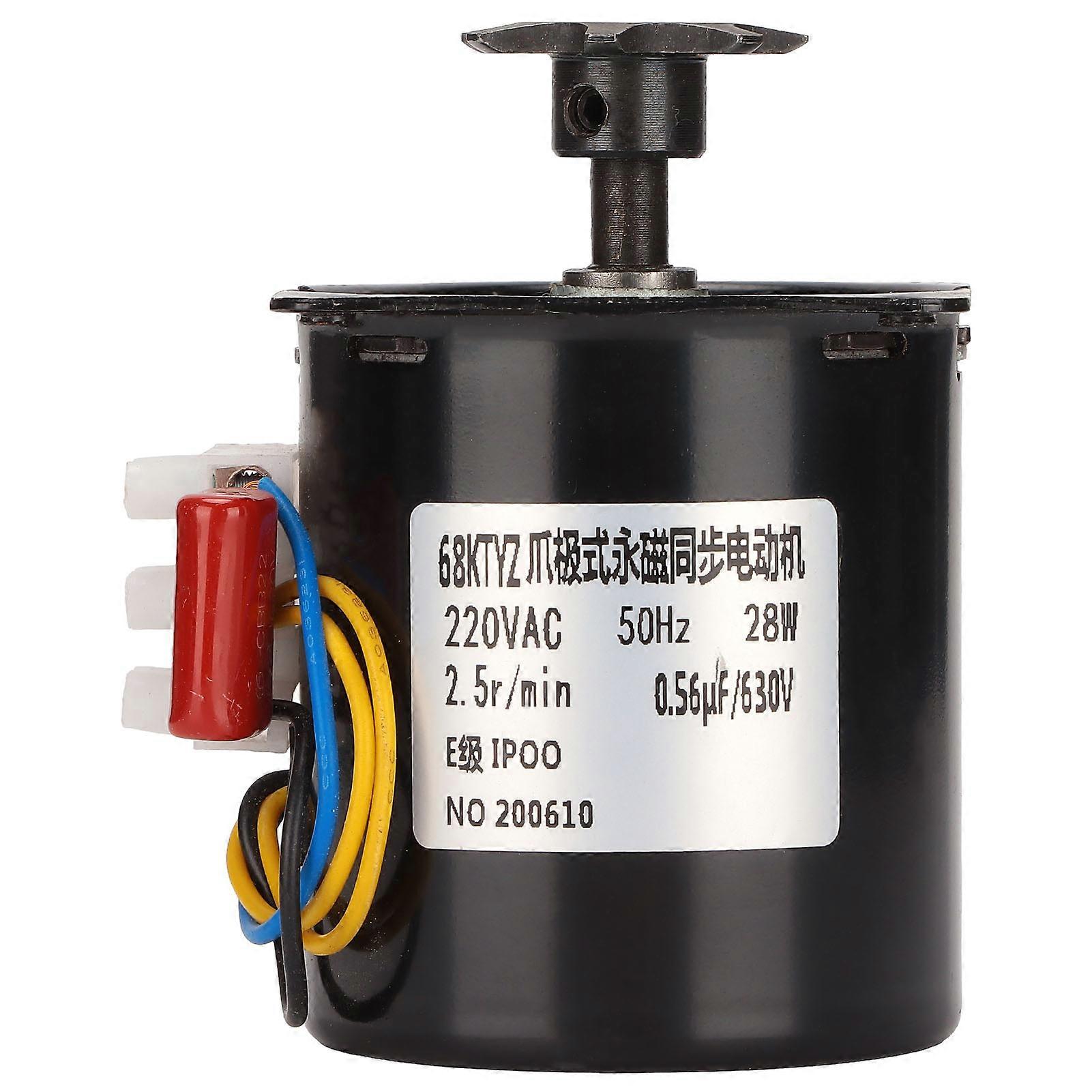 28W 220V Synchronous Egg Incubator Motor with Gear for Chickens Ducks ...