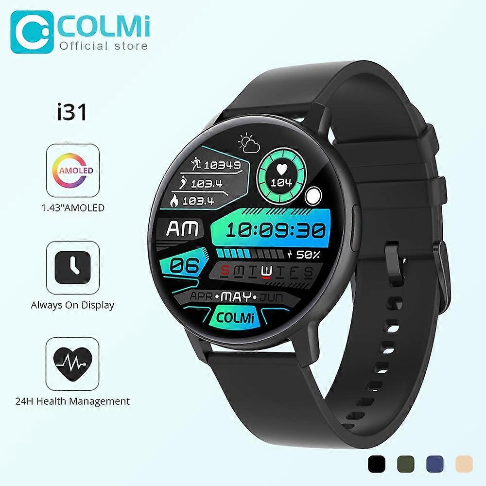 COLMI i31 Smartwatch 1.43'' AMOLED Display 100 Sports Modes 7 Day ...