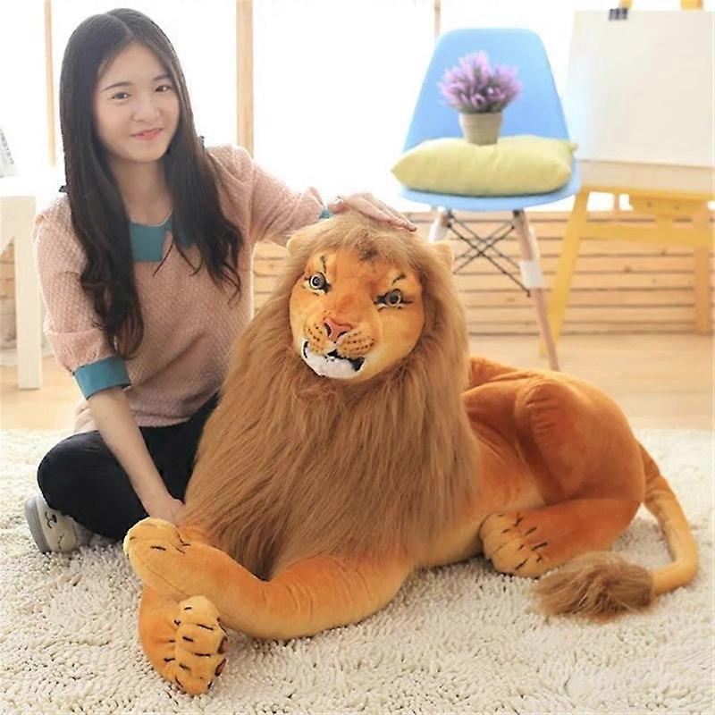 Giant Lion Stuffed Animal, Lifelike Stuffed Lion Plush Toy | Fruugo UK
