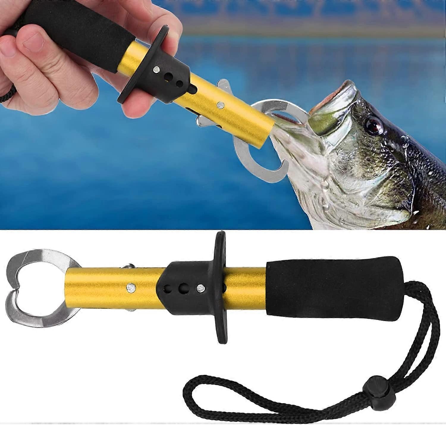 Fish Gripper,Stainless Steel Fish Lip Grabber,Fish Grabber with Wrist ...