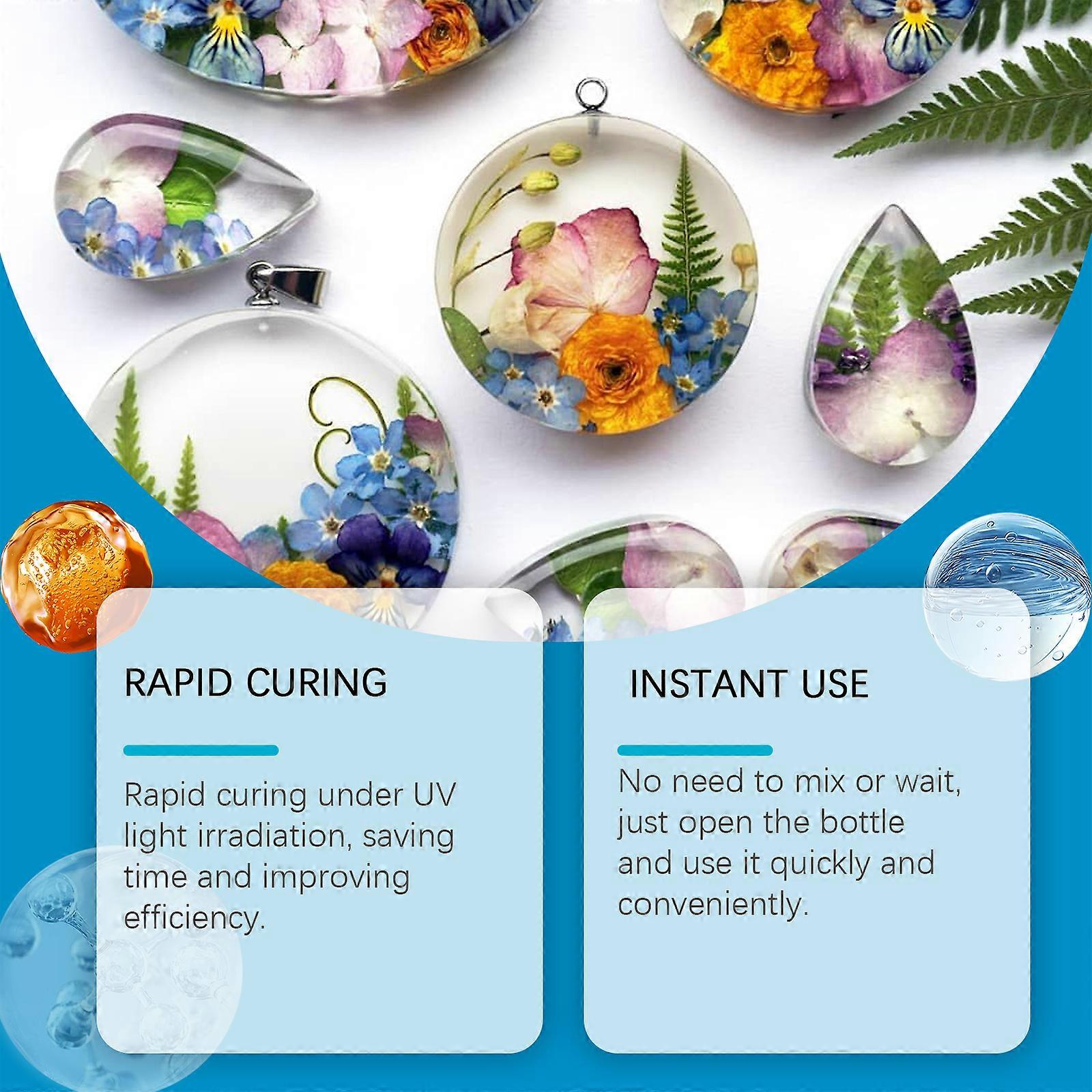 Creative Resin Glue, High Transparent Resin Drop Glue Diy Hand-Made ...