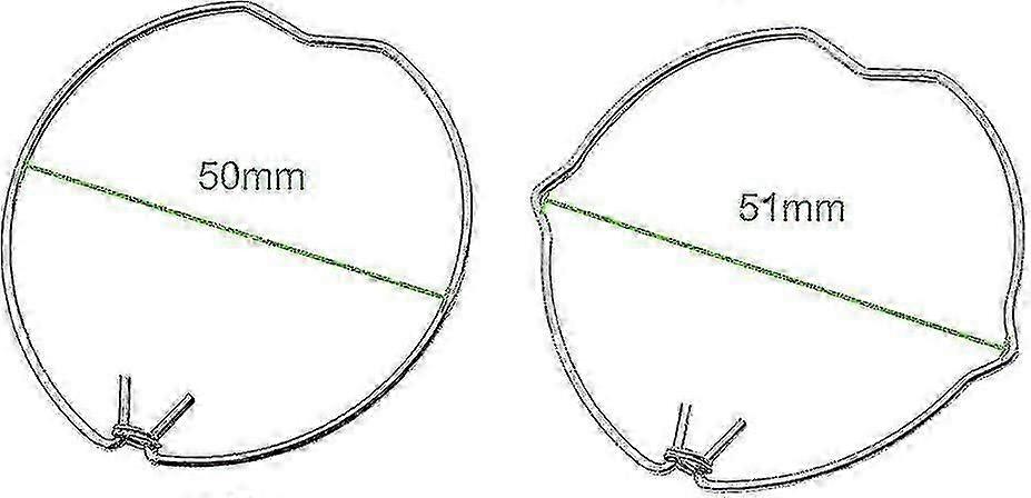 Pack Of 30 Gu10 Mr16 Retaining Spring Rings Clips 50mm Diameter ...