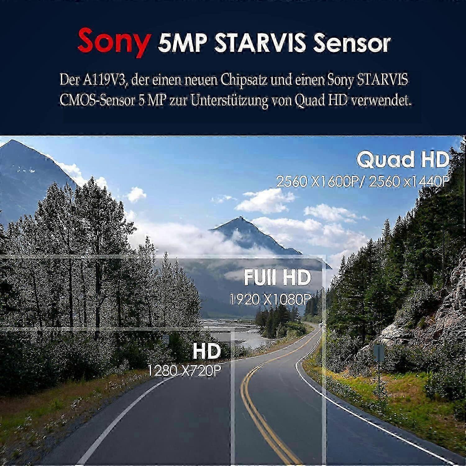 VIOFO A119 V3 Dash Cam 2560x1600P 2k with GPS Module, 24 Hours Buffer ...