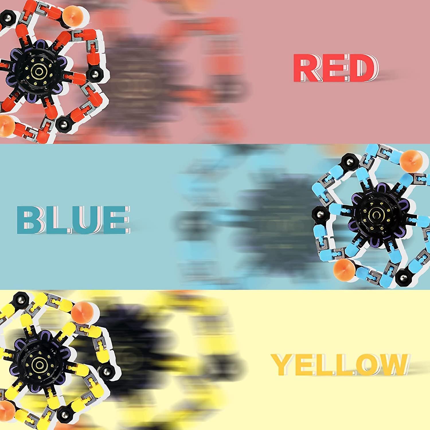 3Pcs Transformable Chain Robot Toys with Transformable Chain Mechanical ...