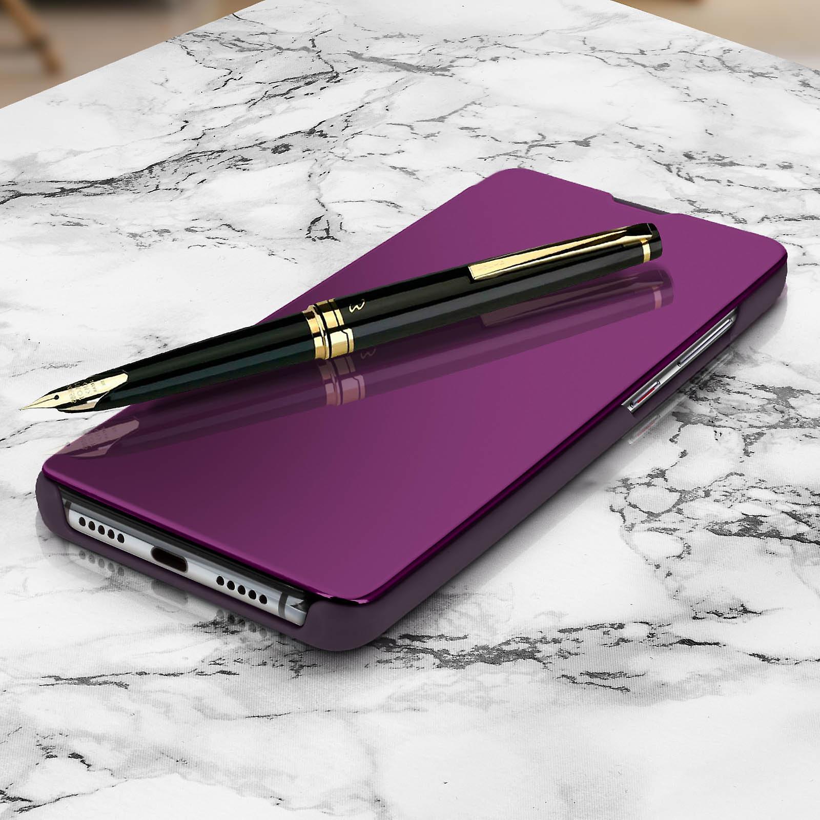 Flip Case, Mirror Case for Huawei P30 Pro, Standing Cover - Purple ...