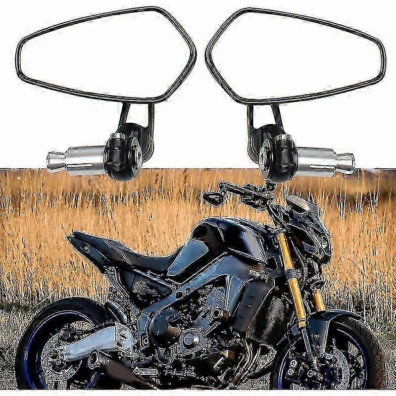 Motorcycle Handlebar Mirrors Motorbike Mirrors compatible XJ6 MT01 MT03 ...