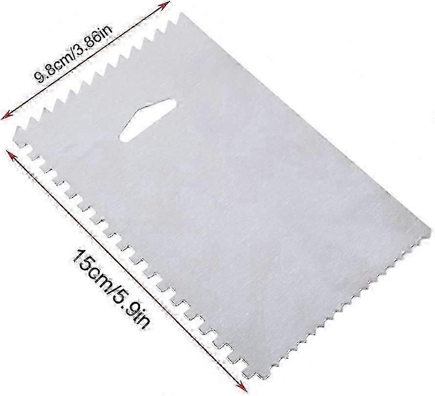 2PCS Stainless Steel Serrated Scraper Tools Suitable for Sculpture and ...