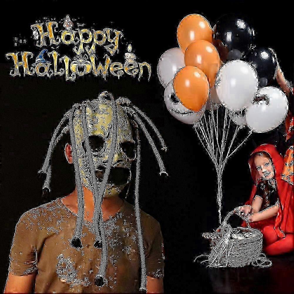 Slipknot Mask Horror Latex Grimace Tree Mask Realistic Cosplay Props ...