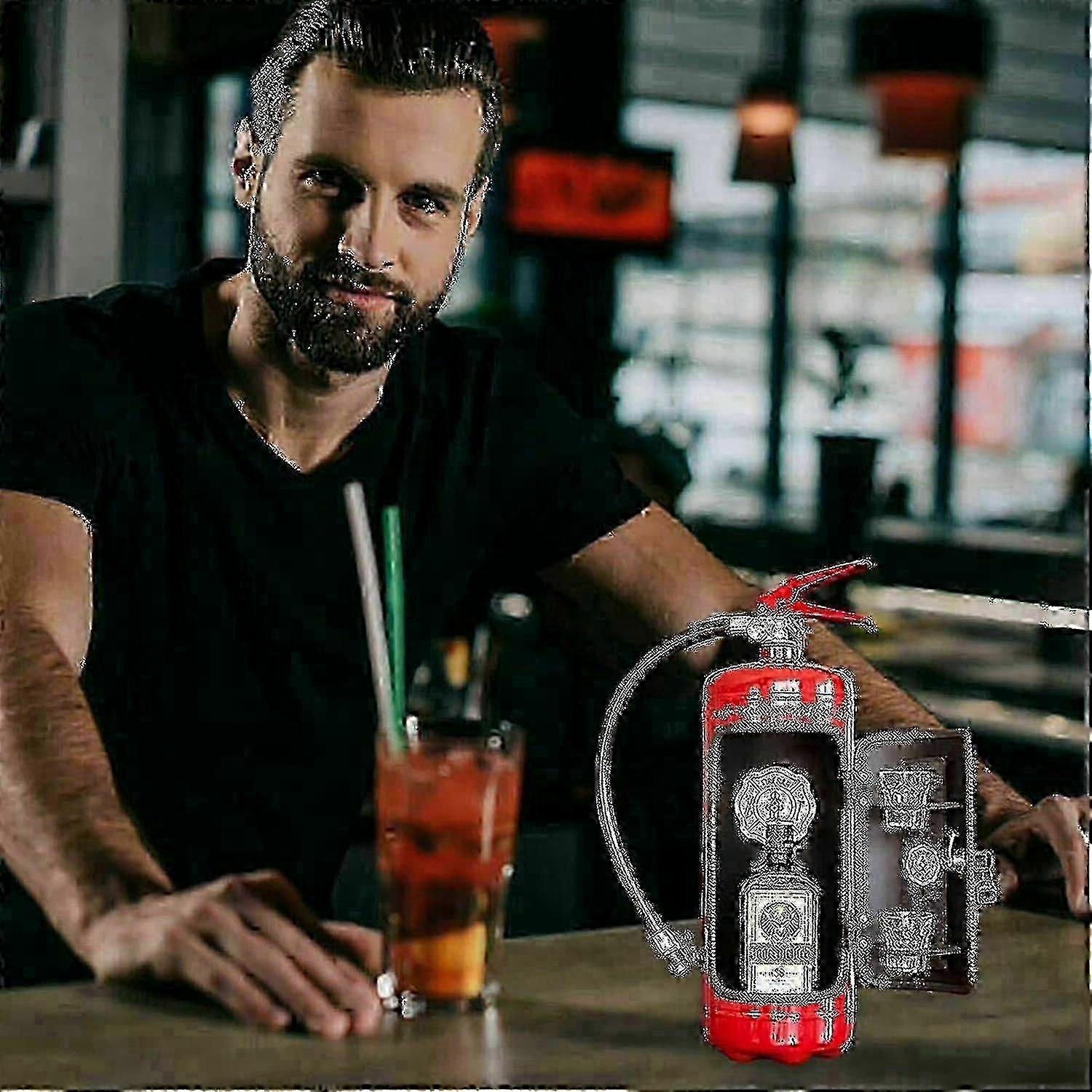 Fire Extinguisher Mini Bar Wine Box, Novelty Liquor Wine Cabinet ...