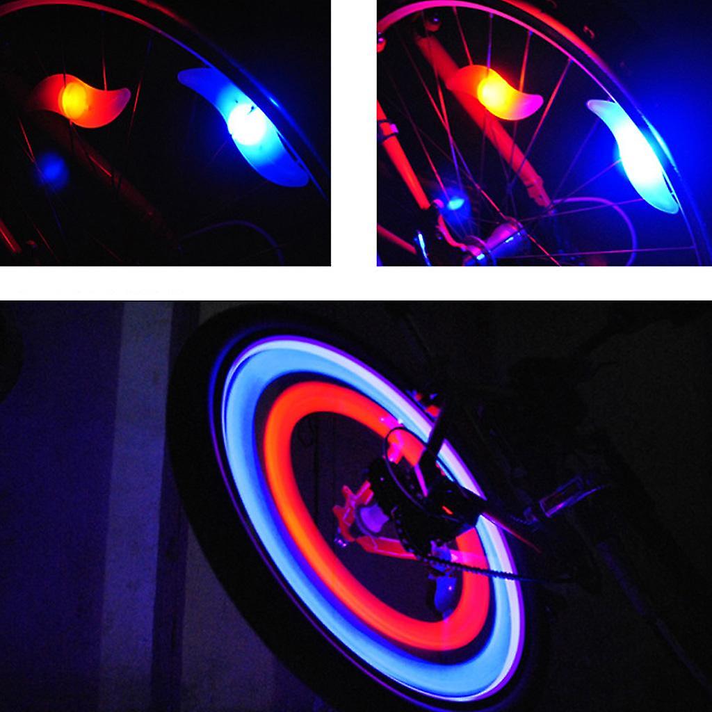 LED Bicycle Rim Tire Wheel Spoke String Strip Bike Flash Light ...