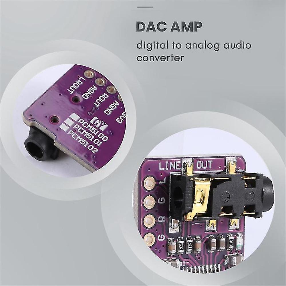 Pcm5102 I2s Iis Digital Audio Dac Decoder Module Stereo Dac Digital-to ...