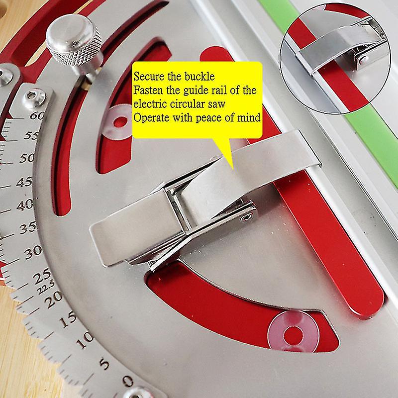 New Woodworking Adjustable Angle Guide Rail Clamp For Electric Circular ...