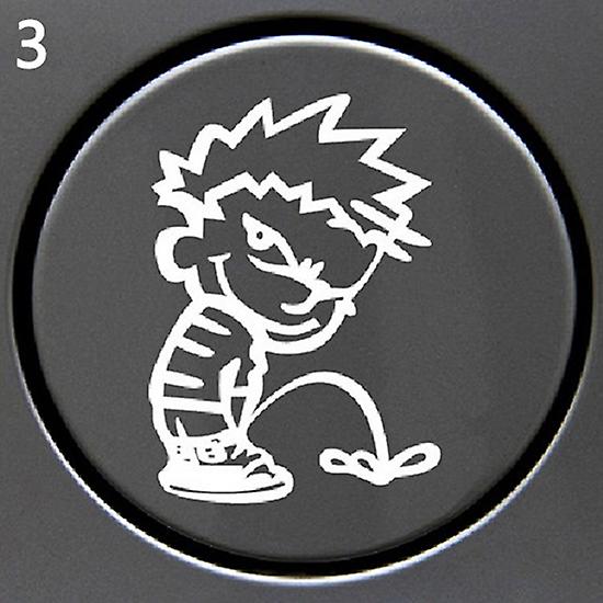 Funny Naughty Boy Pee Car Rear Windshield Door Tank Lid Sticker Decal ...